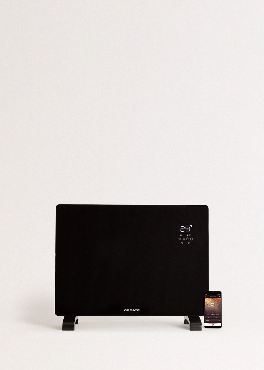 Convector eléctrico de cristal con WiFi - WARM CRYSTAL 1500W - Create