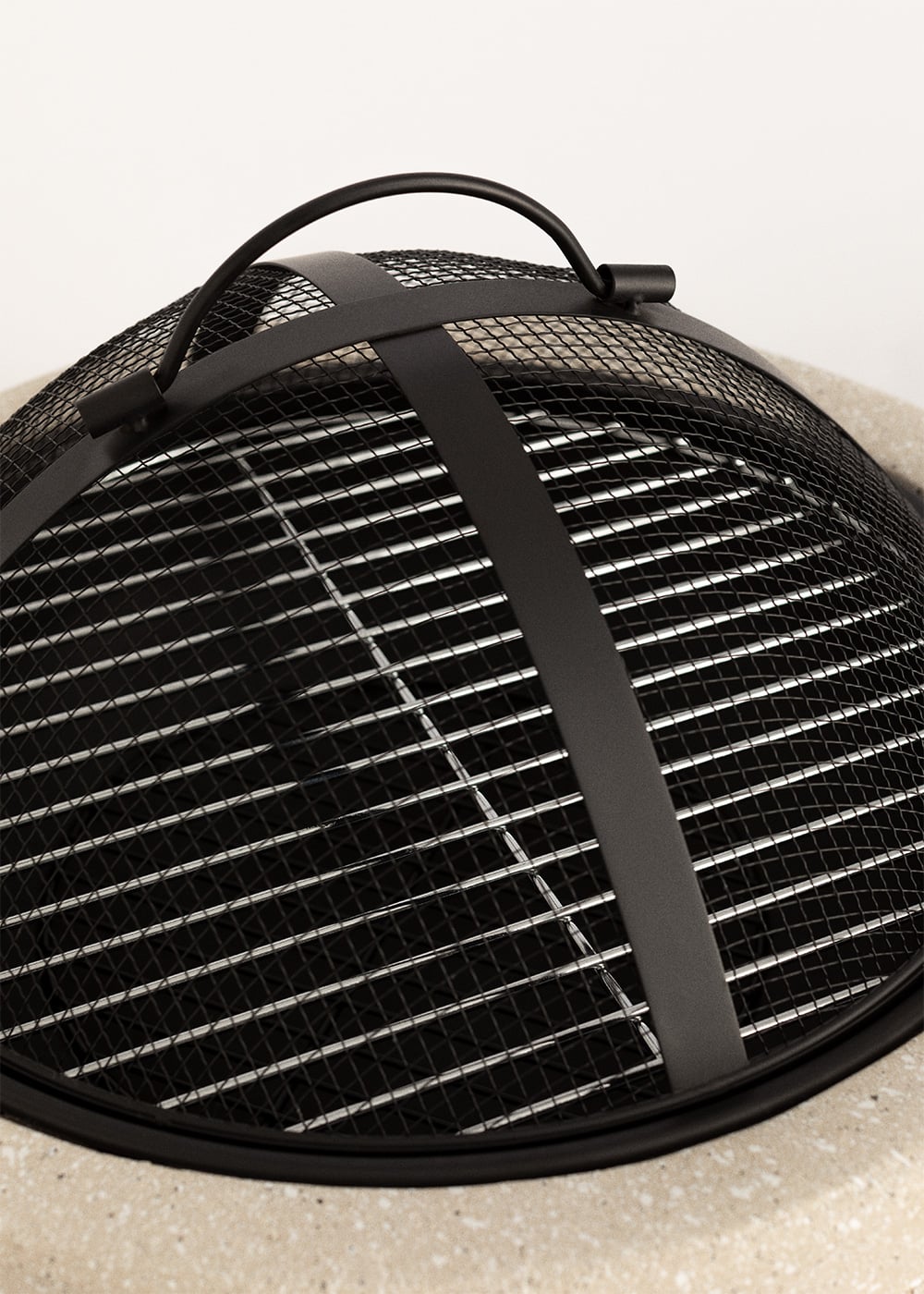 Brasero exterior con grill - FIRE BOWL GRILL - Create