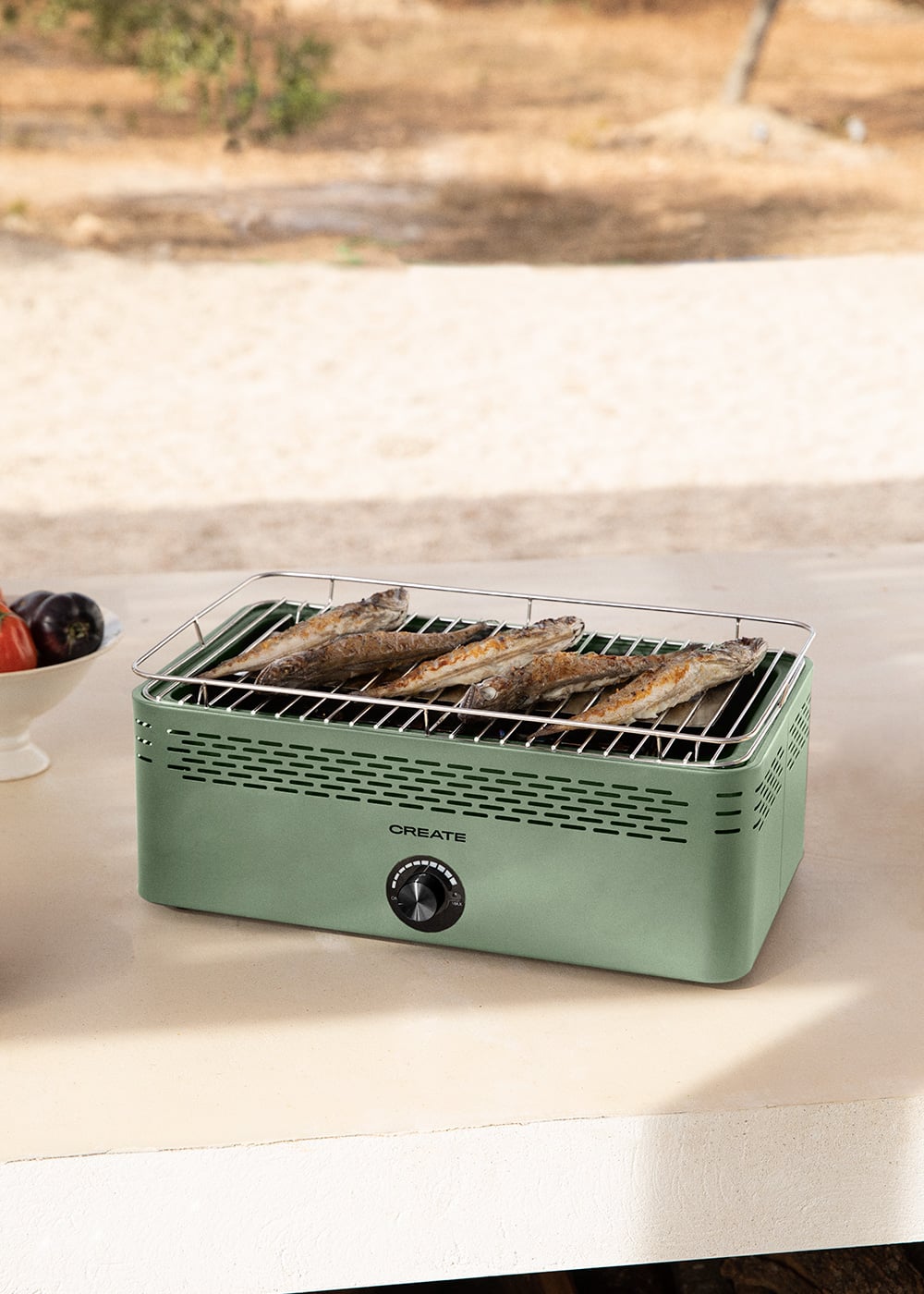 Barbacoa de carbón portátil de baja emisión de humo - BBQ COMPACT - Create