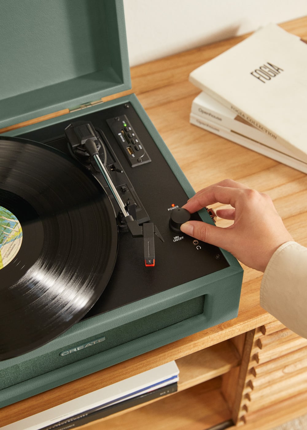 Tocadiscos Retro con Bluetooth, USB, SD, MicroSD y MP3 - RECORD PLAYER ...