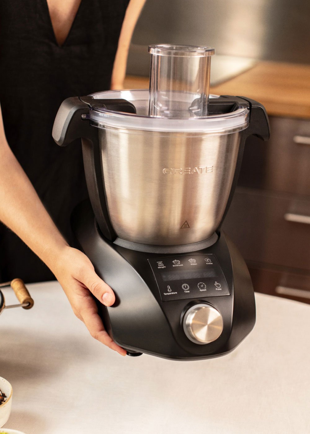 Robot de cocina inteligente multifunción con cesta vaporera - CHEFBOT ...