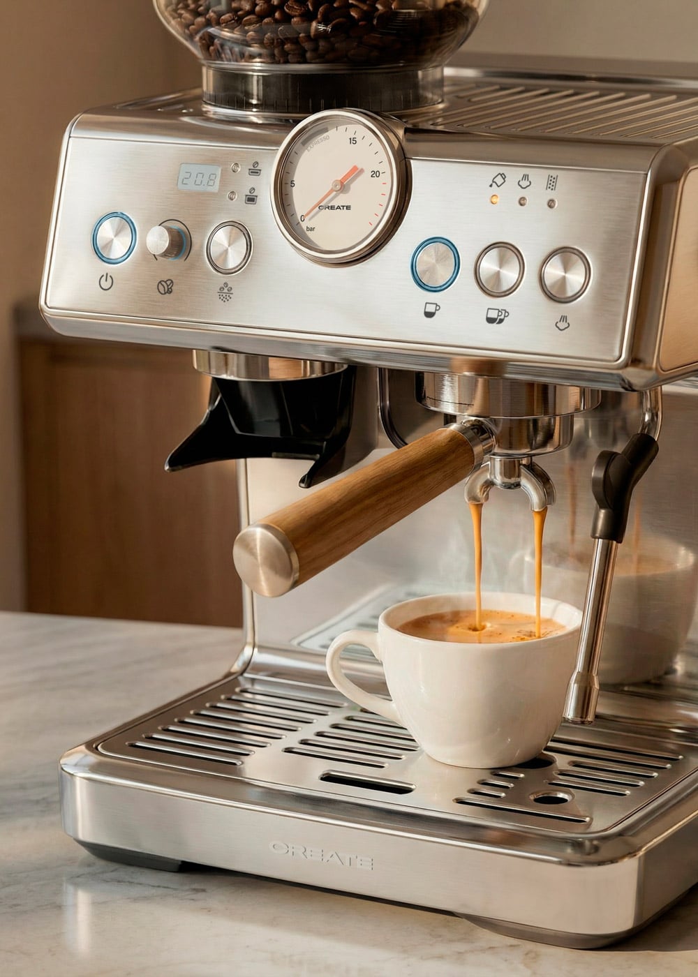 Cafetera express semiautomática con vaporizador - THERA CLASSIC ADVANCE ...