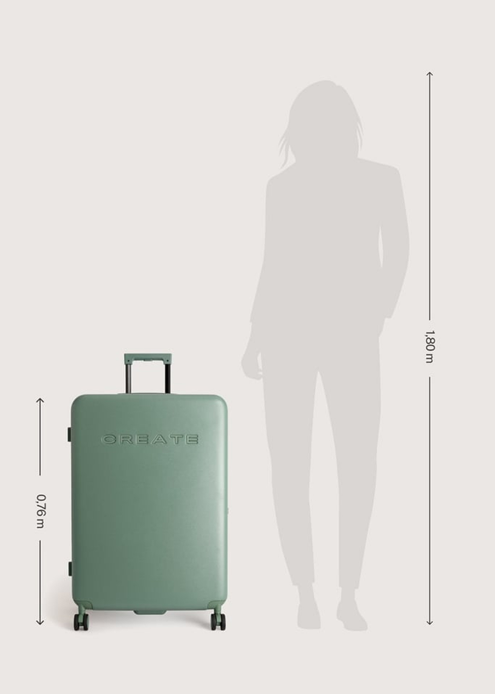 Valise rigide en polycarbonate avec serrure TSA et roues ...