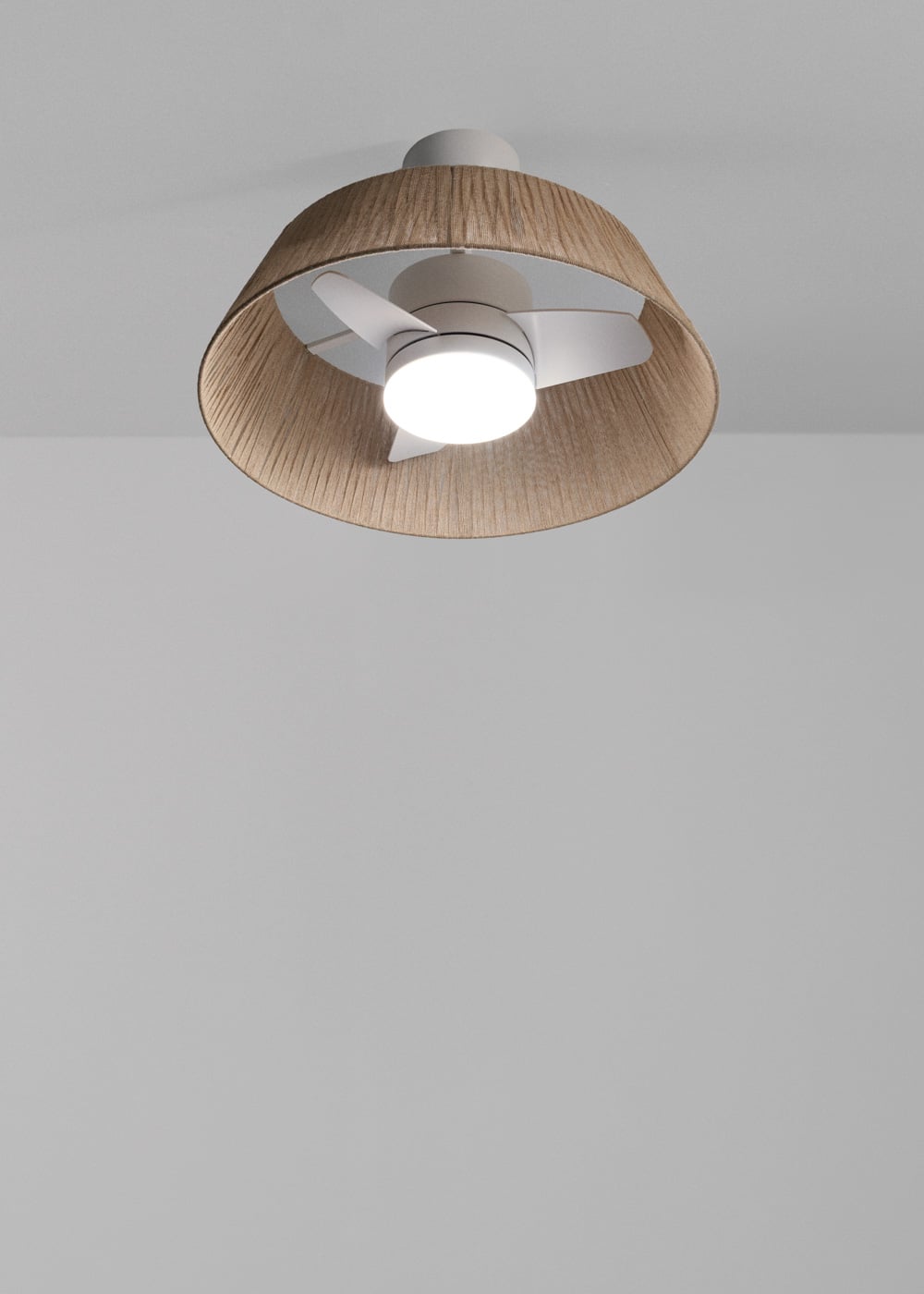 Ventilateur de plafond silencieux 25W Ø60cm avec lumière LED - WIND ...