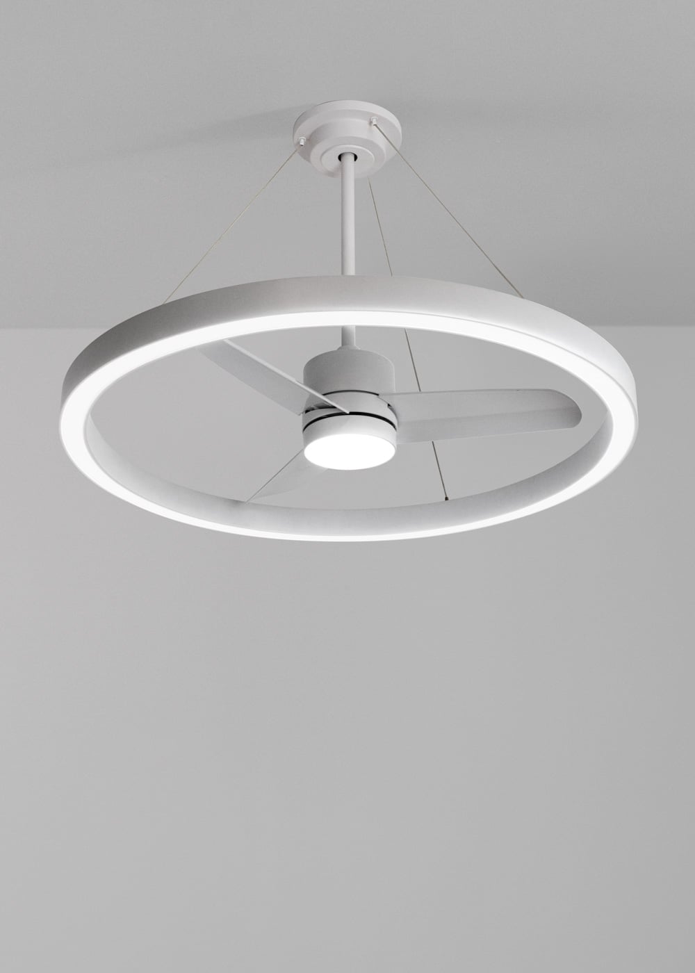 Ventilatore da soffitto 36W silenzioso Ø108cm con anello luminoso LED ...