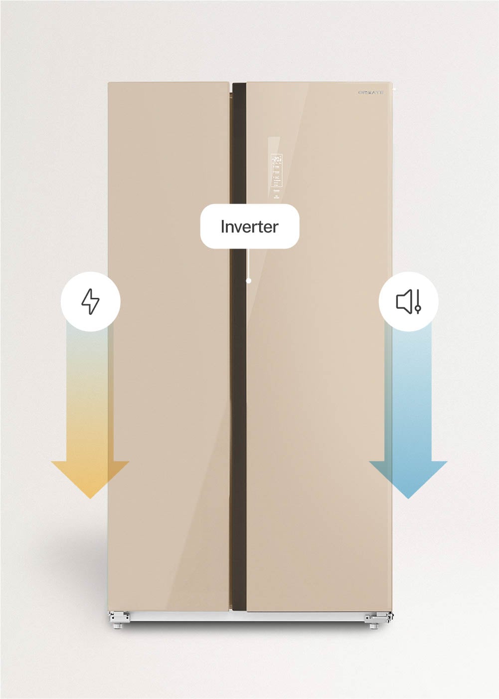 Frigorifero side by side da 550 litri No Frost - FRIDGE STUDIO SIDE BY ...
