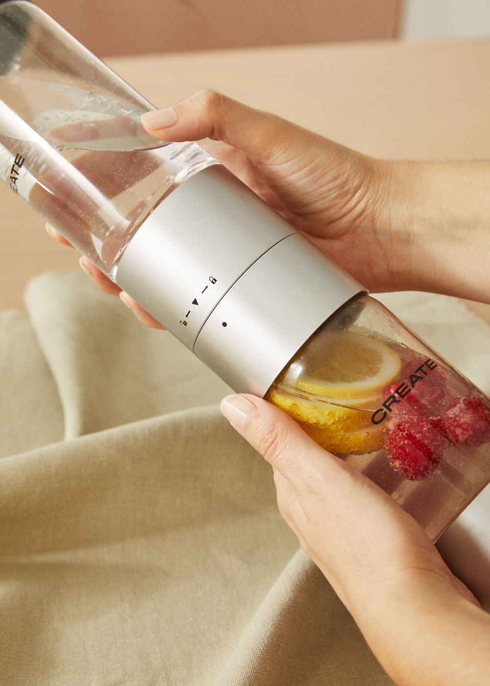 Dubbele fles (500ml+350ml) voor SODA MAKER STUDIO - Create