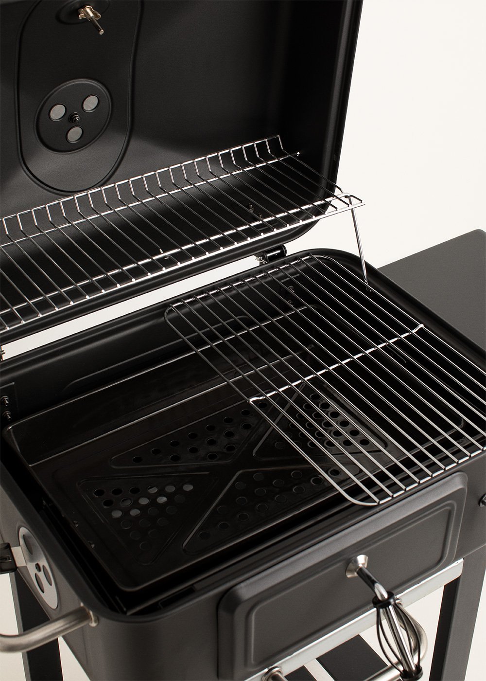 Houtskool rookoven barbecue met embers regelaar en bijzettafel - BBQ ...