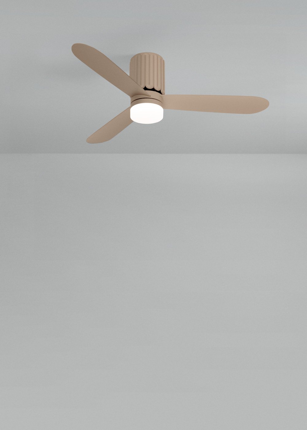 Stille plafondventilator 40W Ø132 cm met LED-verlichting - WIND CALM ...