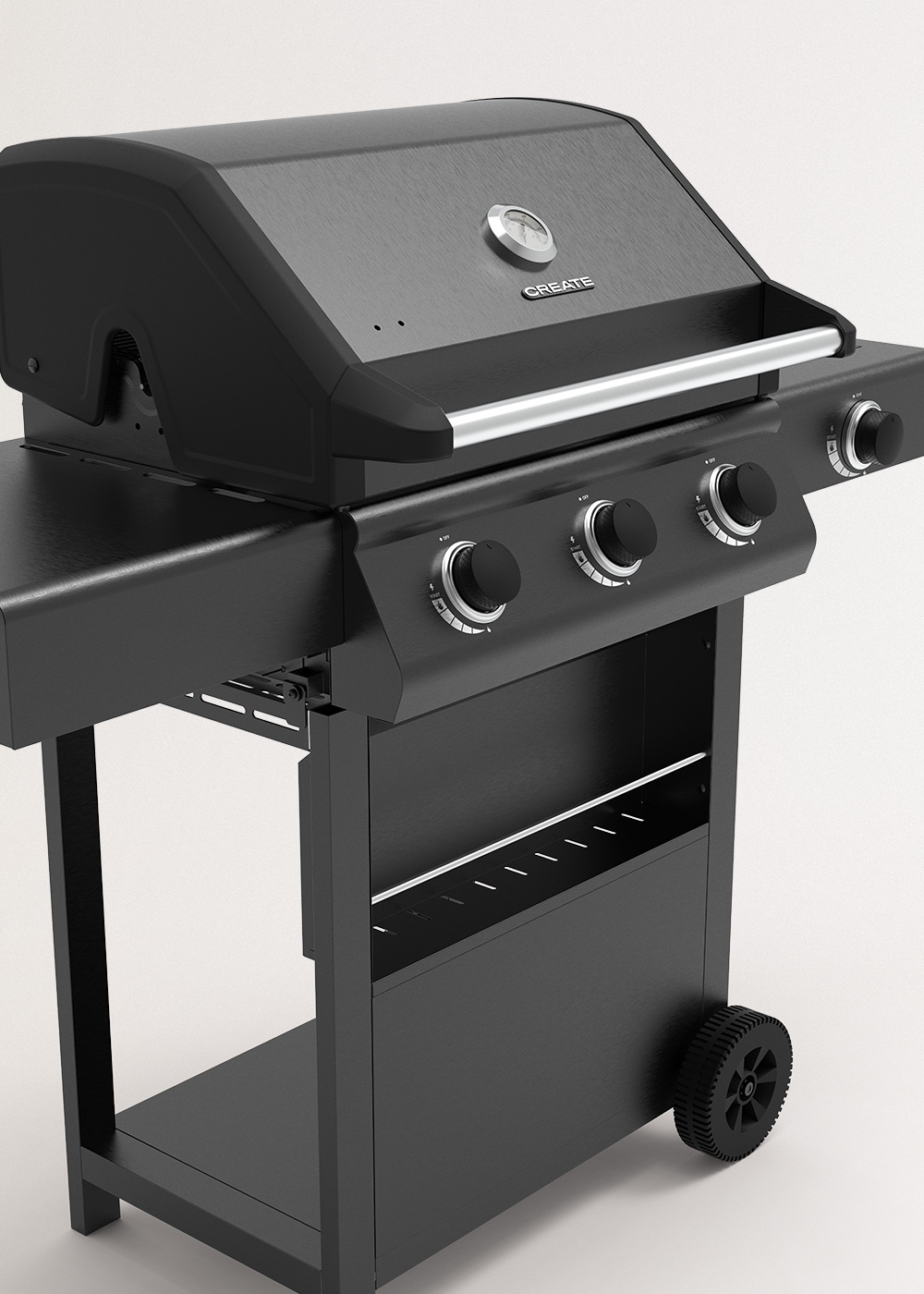 BBQ GAS BURNER PRO - Grill gazowy z palnikiem bocznym i stolikiem ...