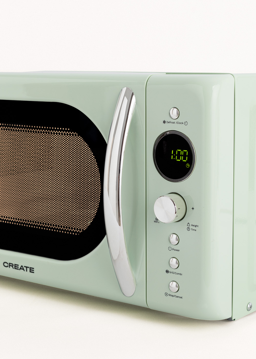 Micro-ondas 20L grill digital 900W - MICROWAVE RETRO - Create