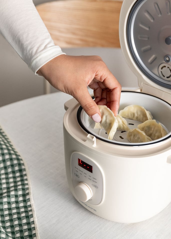 Panela de arroz elétrica multifuncional com cesto a vapor - RICE COOKER ...