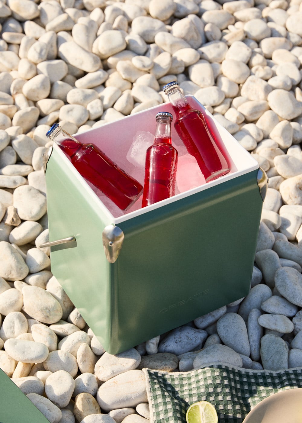 Geleira térmica portátil 13L com abre-garrafas - COOLER RETRO - Create
