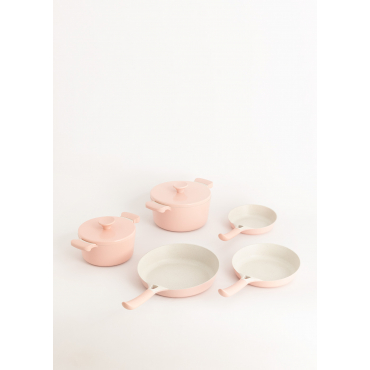Cookware 2 POT STUDIO pots and 3 PAN STUDIO frying pans made of cast ...