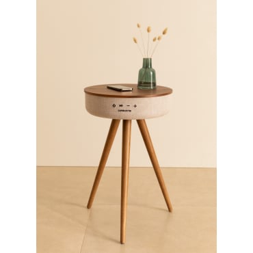 Speaker table with 360º omnidirectional sound, bluetooth and wireless ...