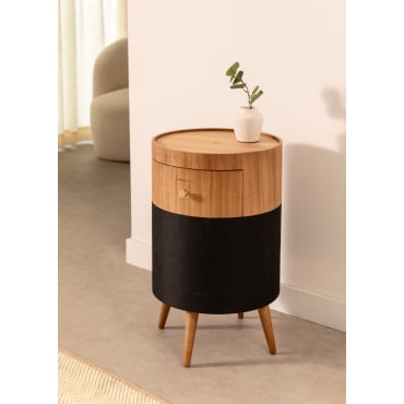 Speaker table with subwoofer, Bluetooth, wireless charging and storage ...