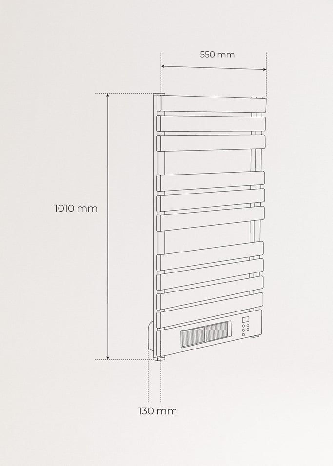 Warm Towel Pro Electric Towel Rail With Heater And Wi Fi 1500w Create