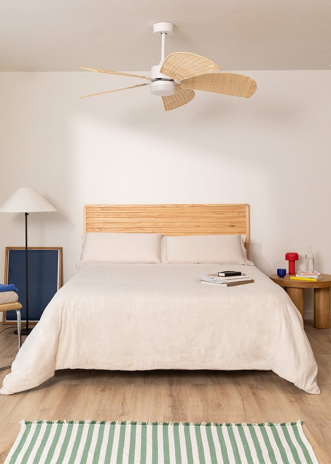 WIND RATTAN - Ceiling Fan 40W Silent Ø132cm - Create