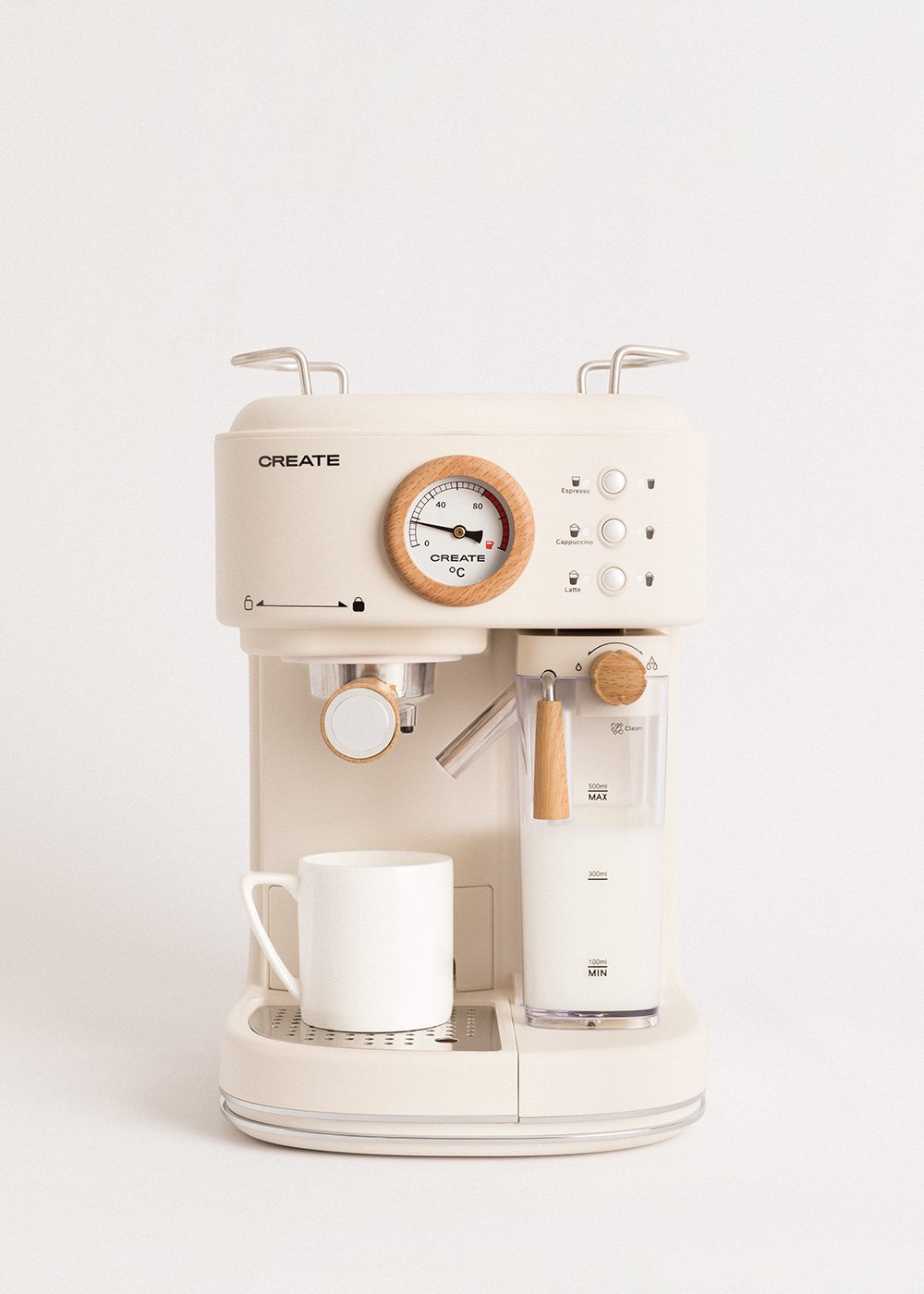 Pack THERA RETRO PRO Semi-automatic espresso machine + MILL PRO Coffee ...