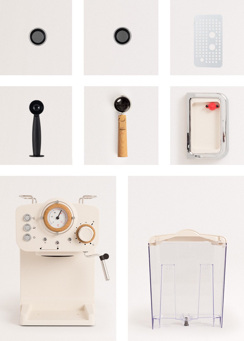 Pack TOAST RETRO Toaster + THERA RETRO Matte Finish Espresso Machine ...