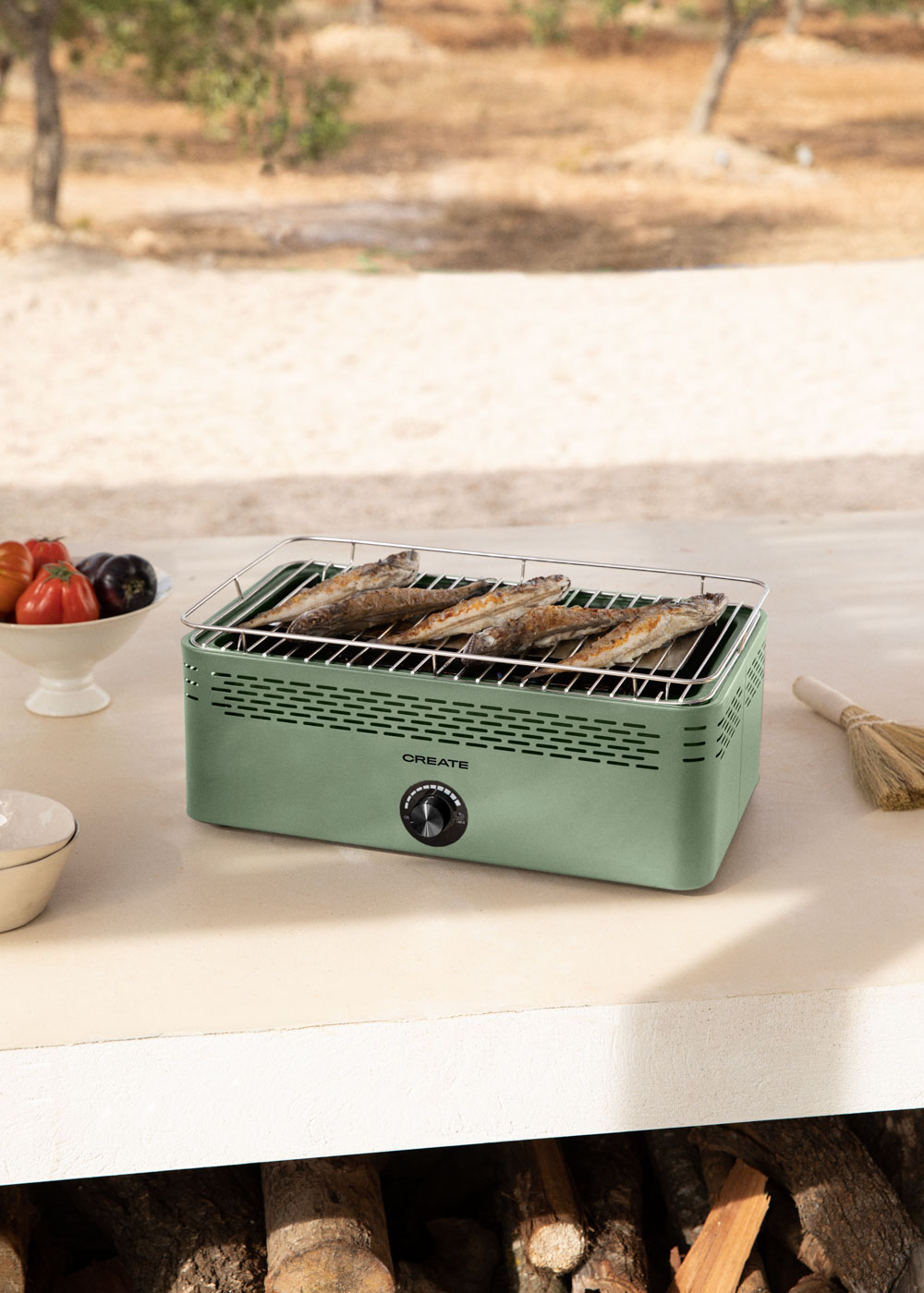 BBQ COMPACT - Smokeless charcoal portable barbecue grill - Create