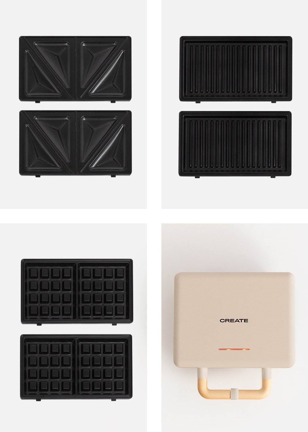 Sandwich grill and waffle maker with removable plates - STONE STUDIO ...