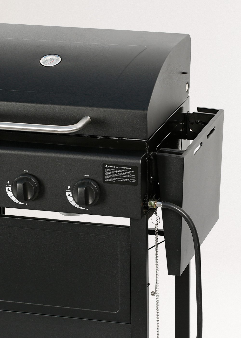 BBQ GAS BURNER - 9kW gas barbecue with 3 burners and a foldable table ...