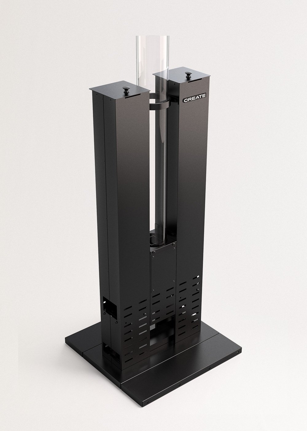 8.2kW smokeless outdoor pellet stove - FIRE TUBE HEATER - Create