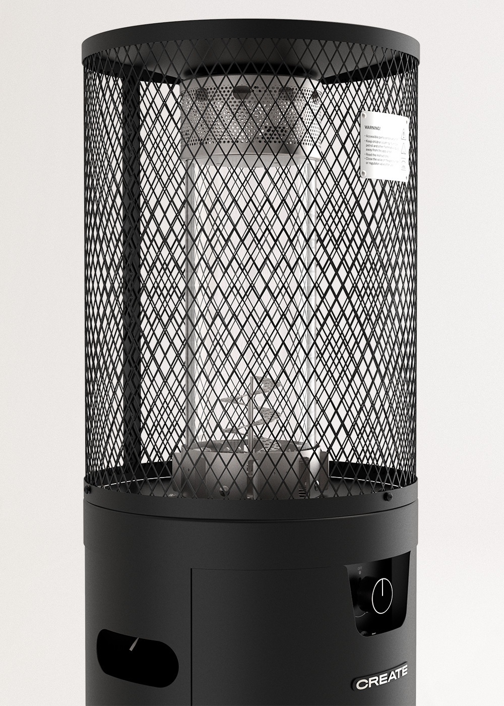 8kW gas heater for terraces and outdoor spaces - FIRE ROUND HEATER - Create