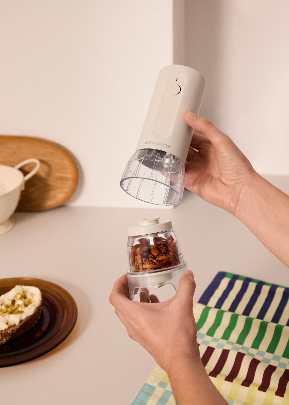 Electric Spice Grinder with Interchangeable Containers - SPICE GRINDER ...